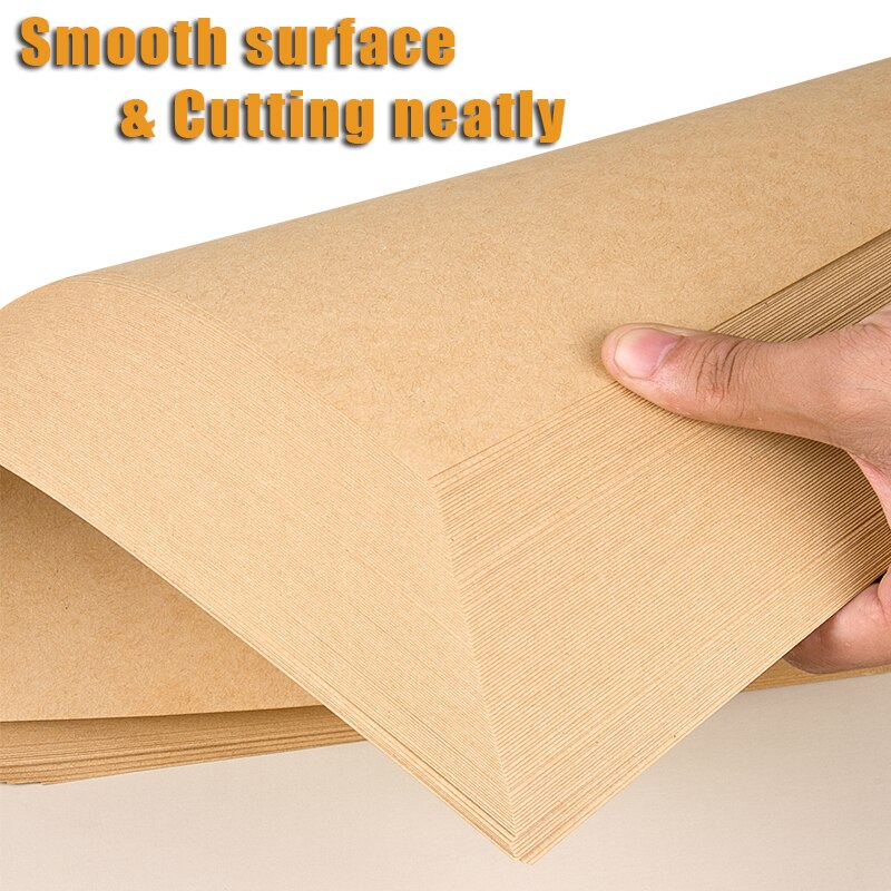 A4 Brown kraft paper Cardstock Paperboard Handmade... – Vicedeal