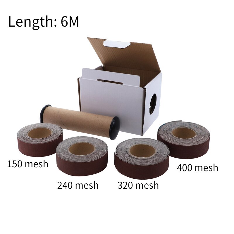 Rouleau de papier de verre de polissage émeri, 6m,... – Grandado