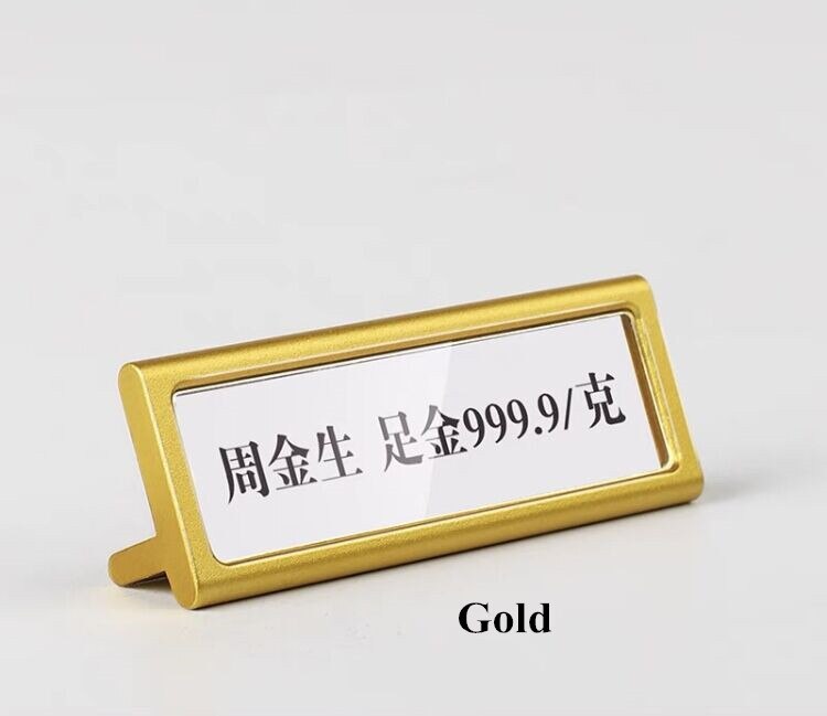 Zwart Goud Zilver Mini Metalen Teken Houder Displa... – Vicedeal