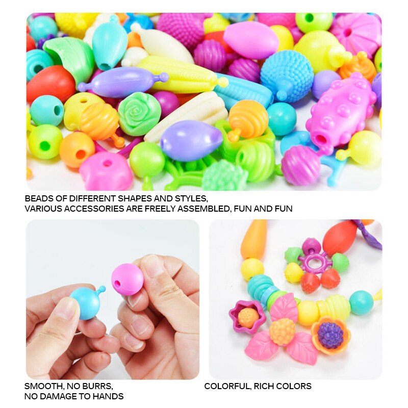 260pcs DIY Beads Toy Children Girls DIY Handmade B... – Grandado