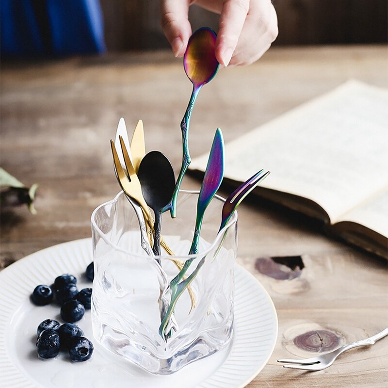 Stainless Steel Cutlery Vintage Twig Fruit Fork Co... – Vicedeal