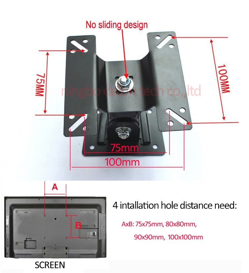 LCD-7R 10"-27"24" VESA 80X80 90X90 100X100 75X75 R... – Grandado