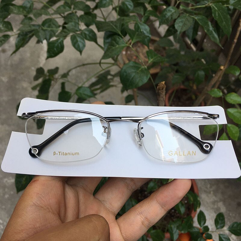 Women half rim pure titanium spectacles – Vicedeal