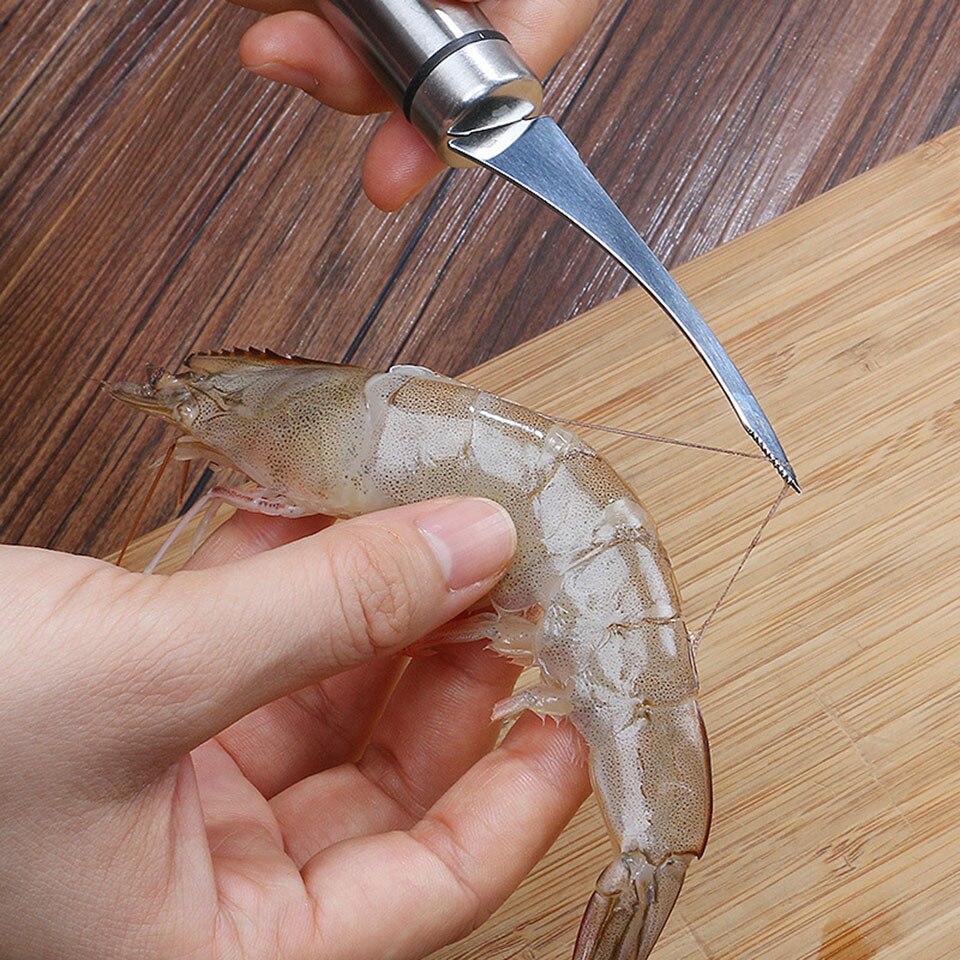 Prawn Peeler Shrimp Deveiner Tool Stainless Steel ... – Grandado