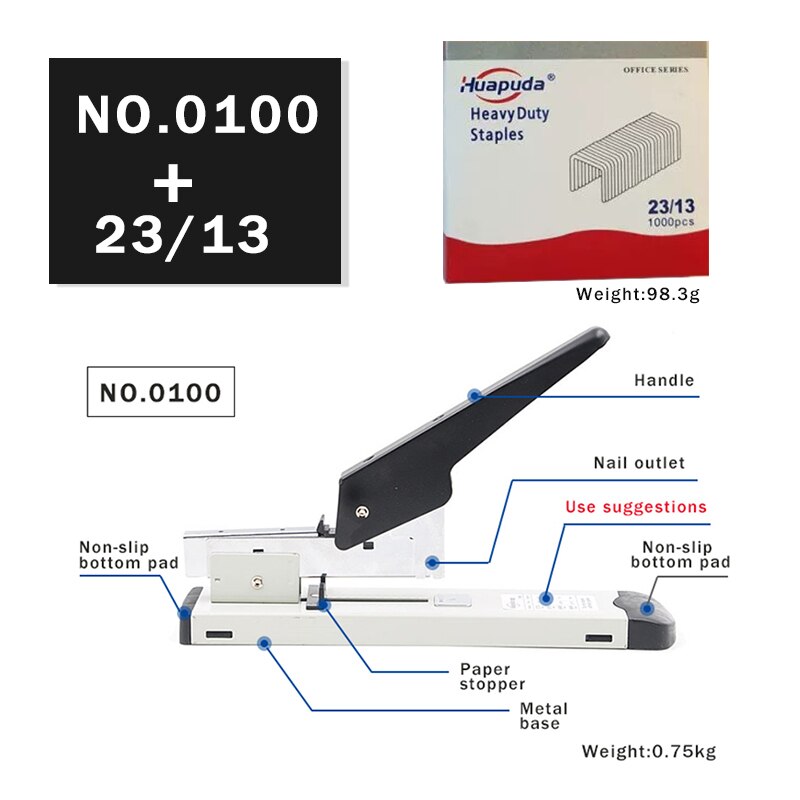 Huapuda Grote Capaciteit Papier Binding Nietmachin... – Grandado