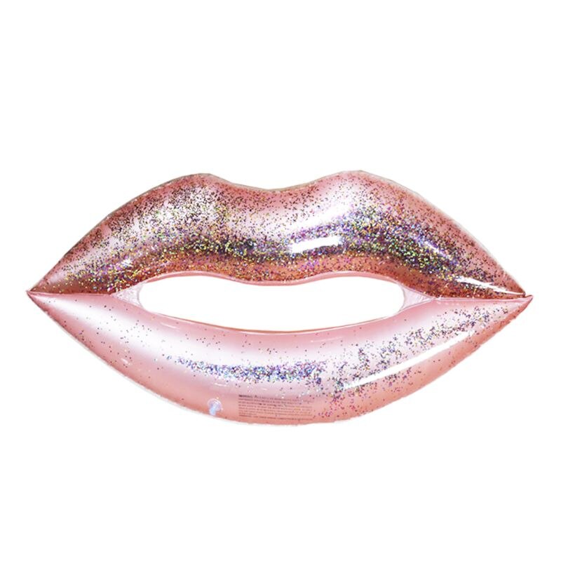 Inflatable Funny Glitters Lips Pool Float Raft Swi... – Grandado