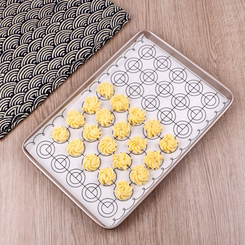 Non-Stick Bakeware Macarons Cookie Baking Mat Roll... – Grandado