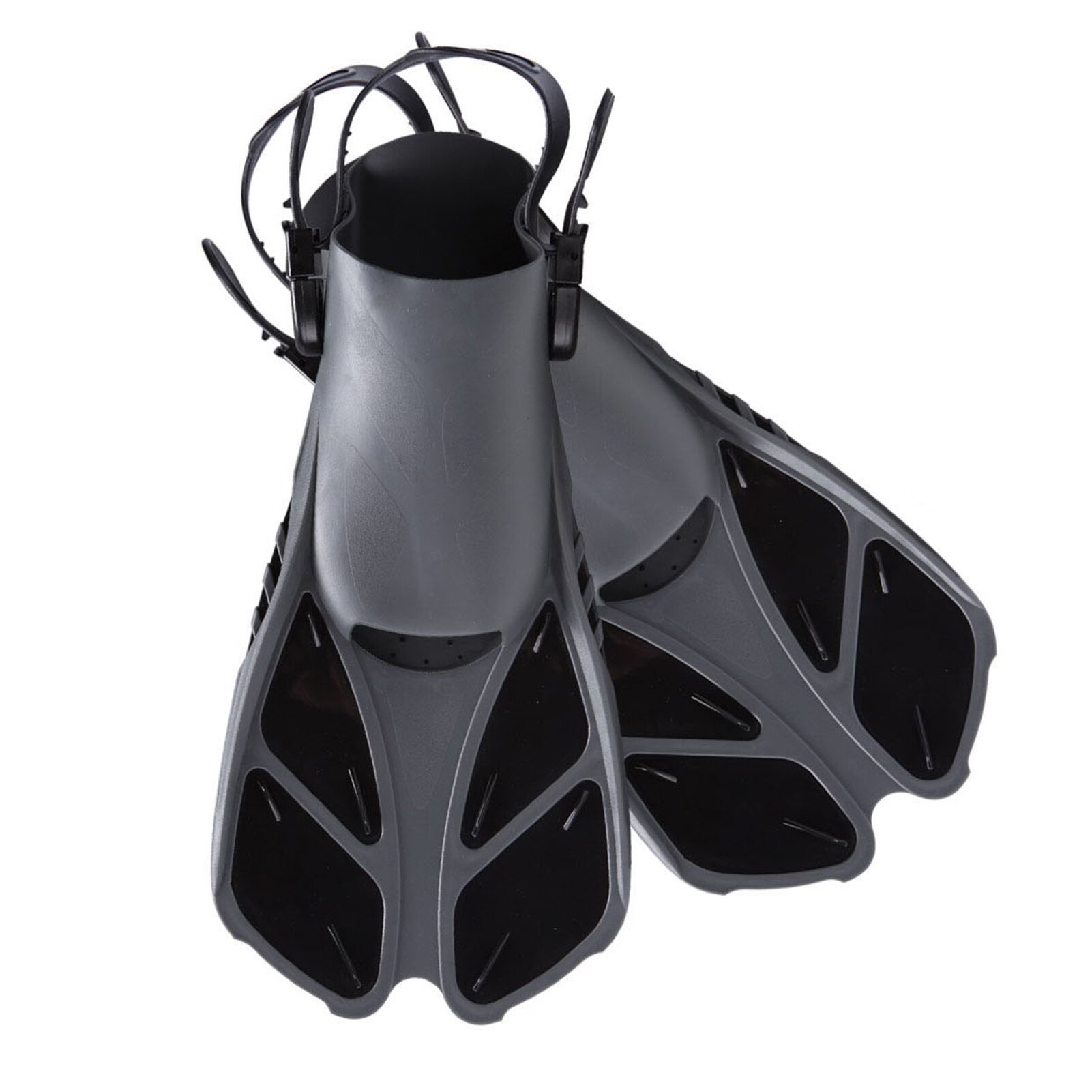 1 Pair Of Flippers Short Adjustable Swimming Fins ... – Grandado