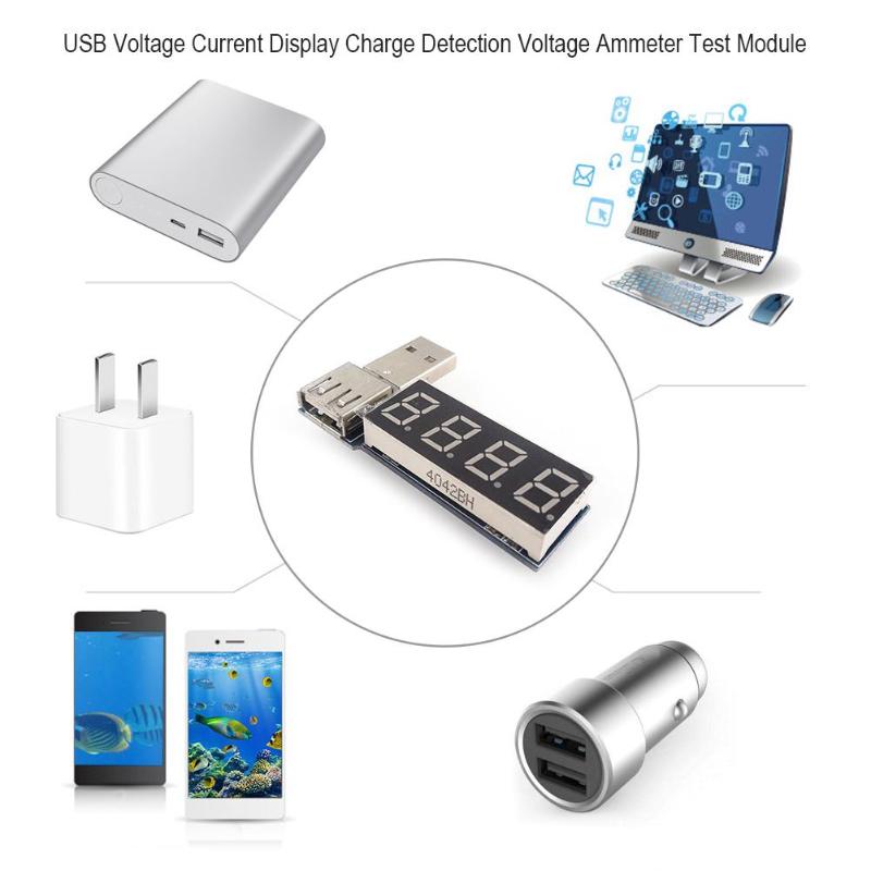 USB Voltage Current Display Charge Detection Volta... – Grandado