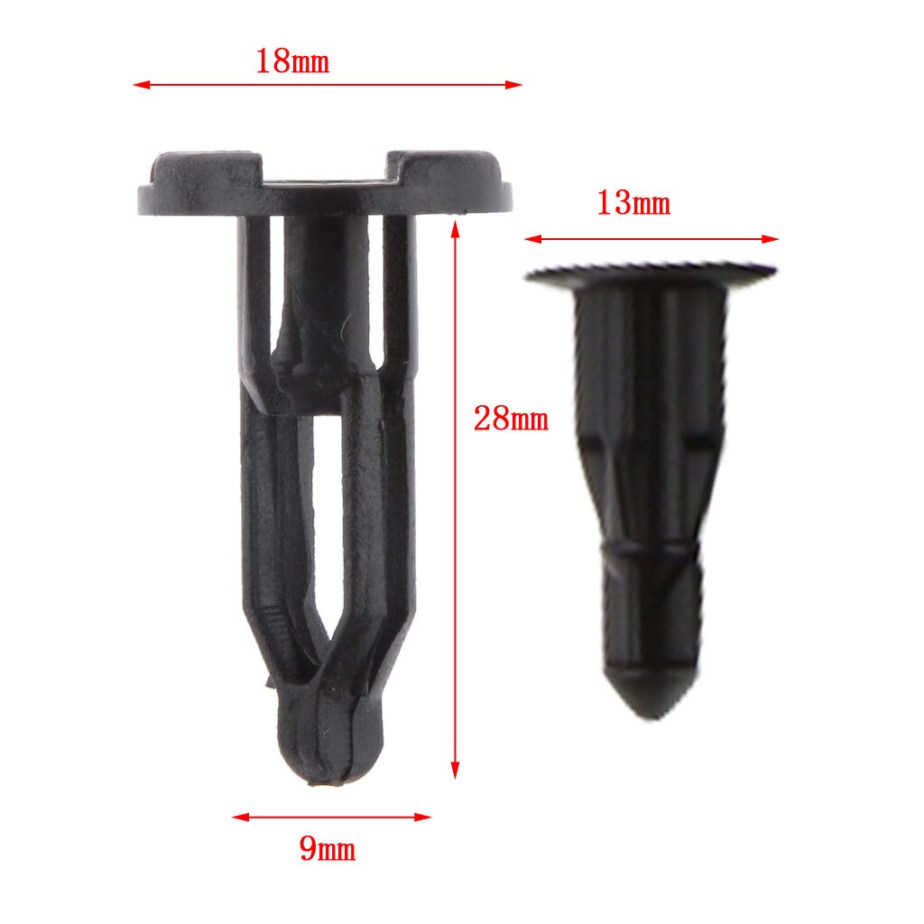 50x Bumper Push Fasteners Rivet Clips Expansion Sc... – Grandado