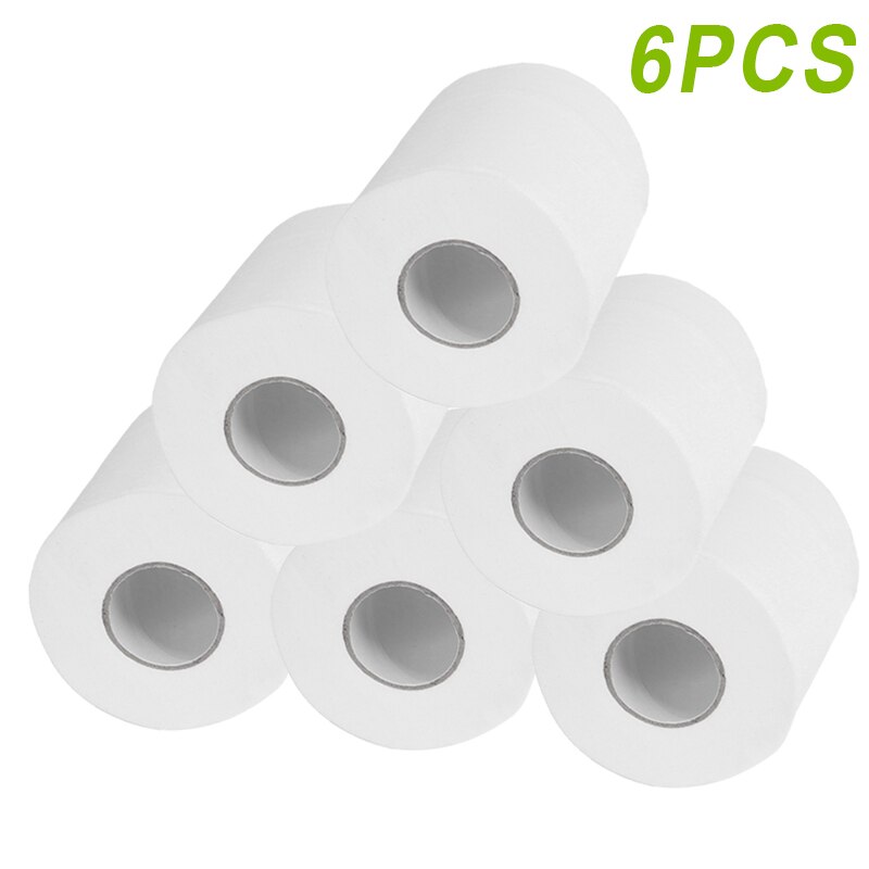 6 Roll Toilet Paper Bulk Roll Bath Tissue Bathroom... – Grandado