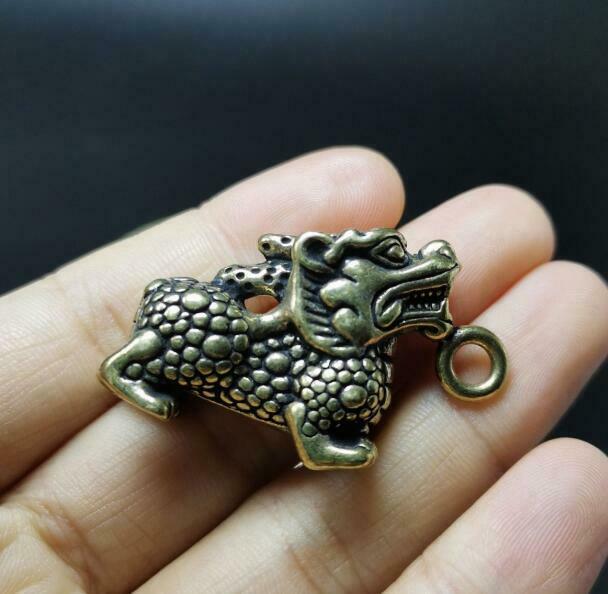 China 'S Archaize Puur Messing Kirin God Beest Kle... – Grandado