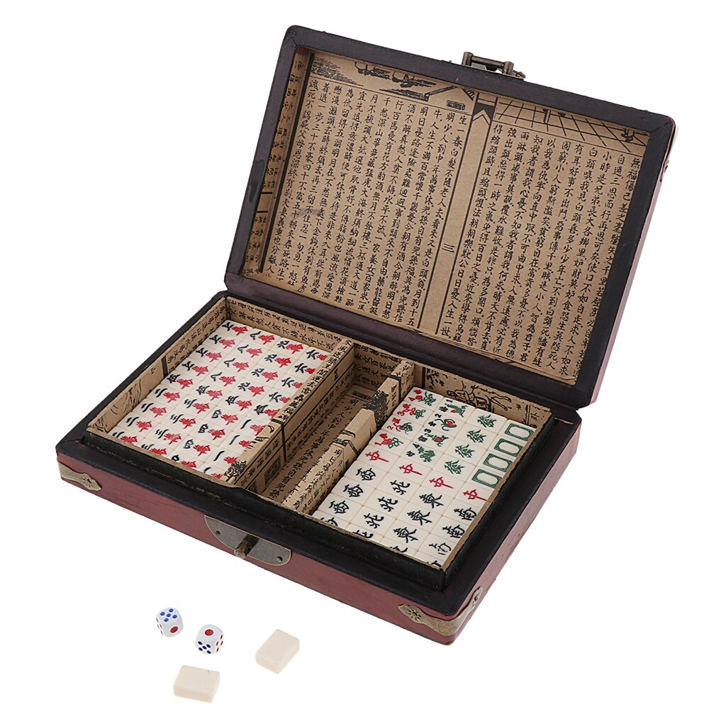 Chinese Mahjong Toy Set, Classic Board Game 144 Ti... – Grandado