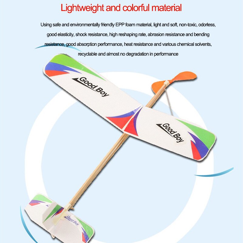 Single-wing Rubber Band Powered Aircraft DIY Glide... – Vicedeal