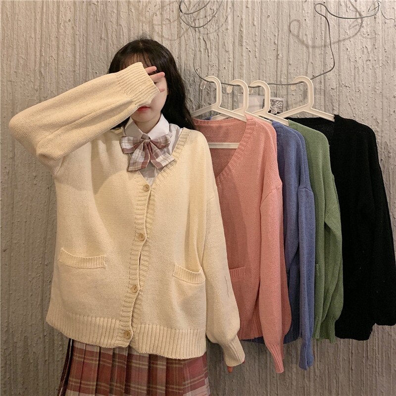 Japanese College Style JK Uniform Sweater Coat Swe... – Vicedeal