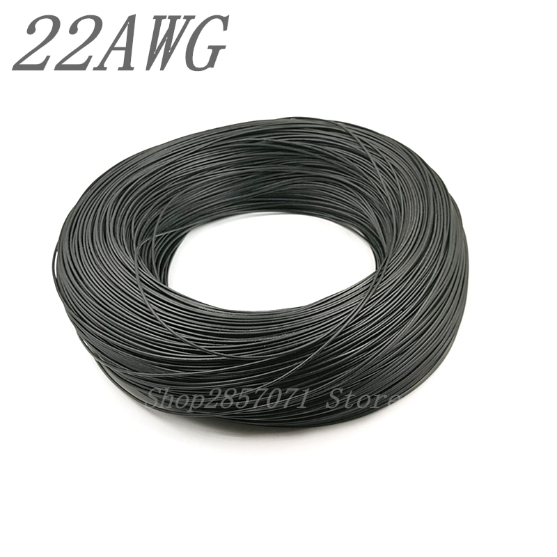 5 Mt/flexible schwarz 22AWG pvc-isolierte Draht El... – Grandado