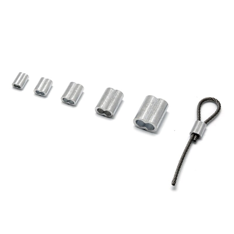 315Pcs 8 Sizes Aluminum Crimping Loop Sleeve Doubl... – Grandado