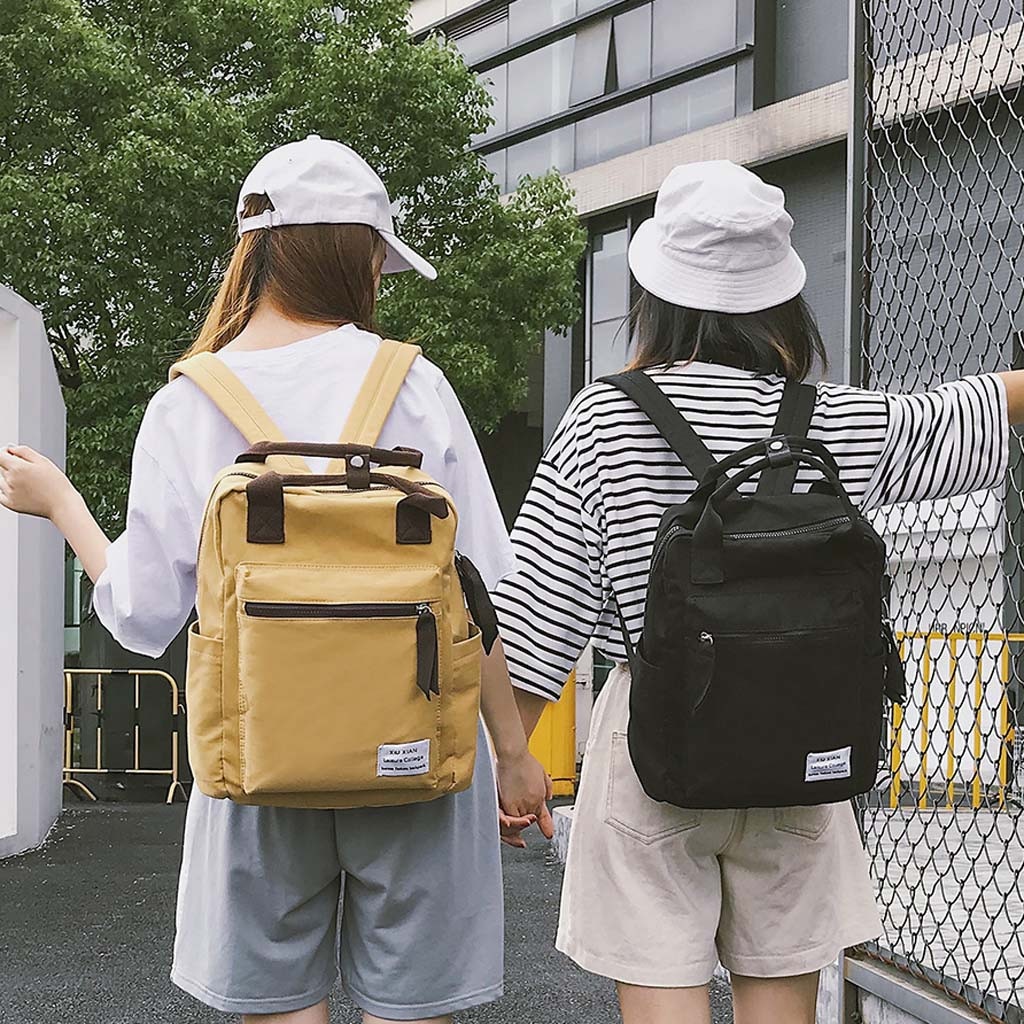 Korean Style Canvas Backpack For Women Simple Yout... – Vicedeal