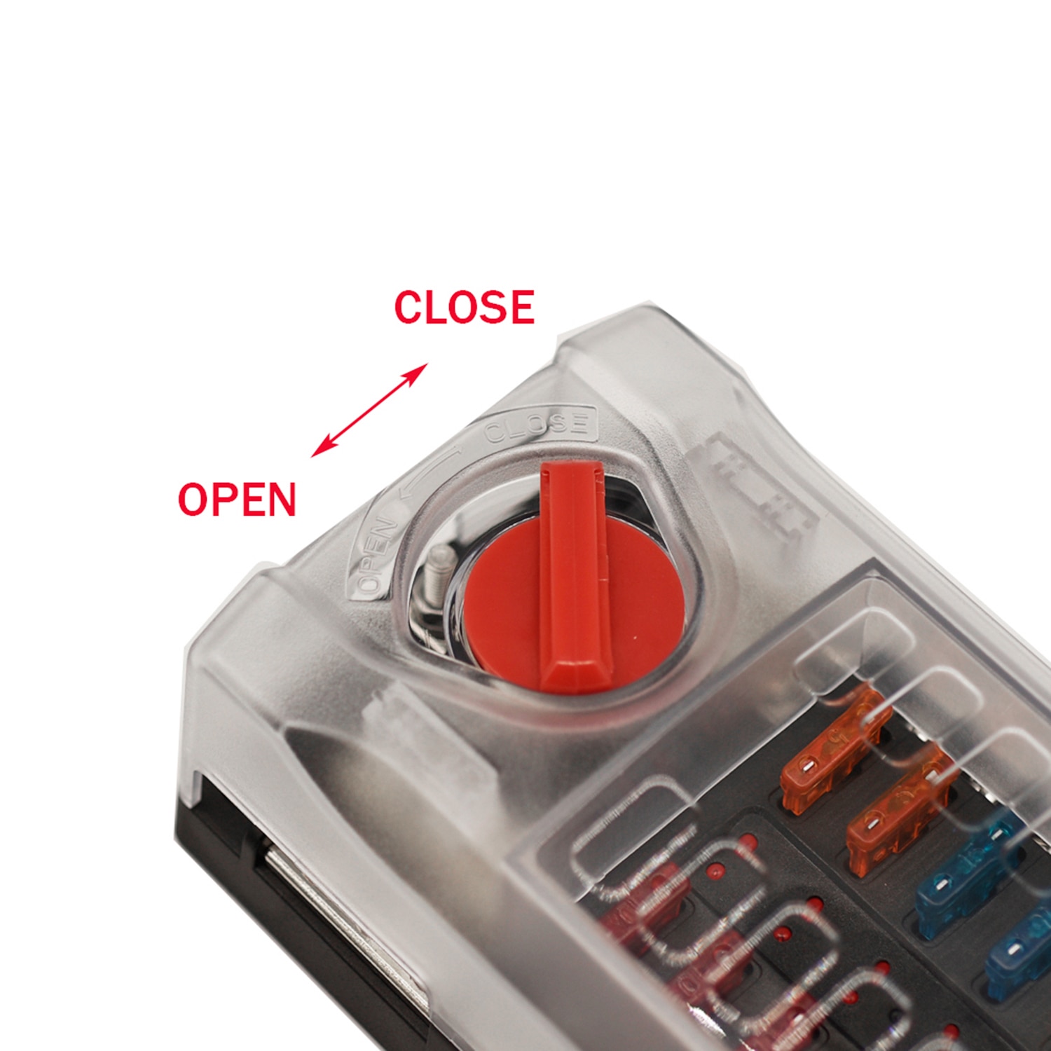 12 WAY Fuse Box with screw Blade Fuses Holder Bloc... – Vicedeal