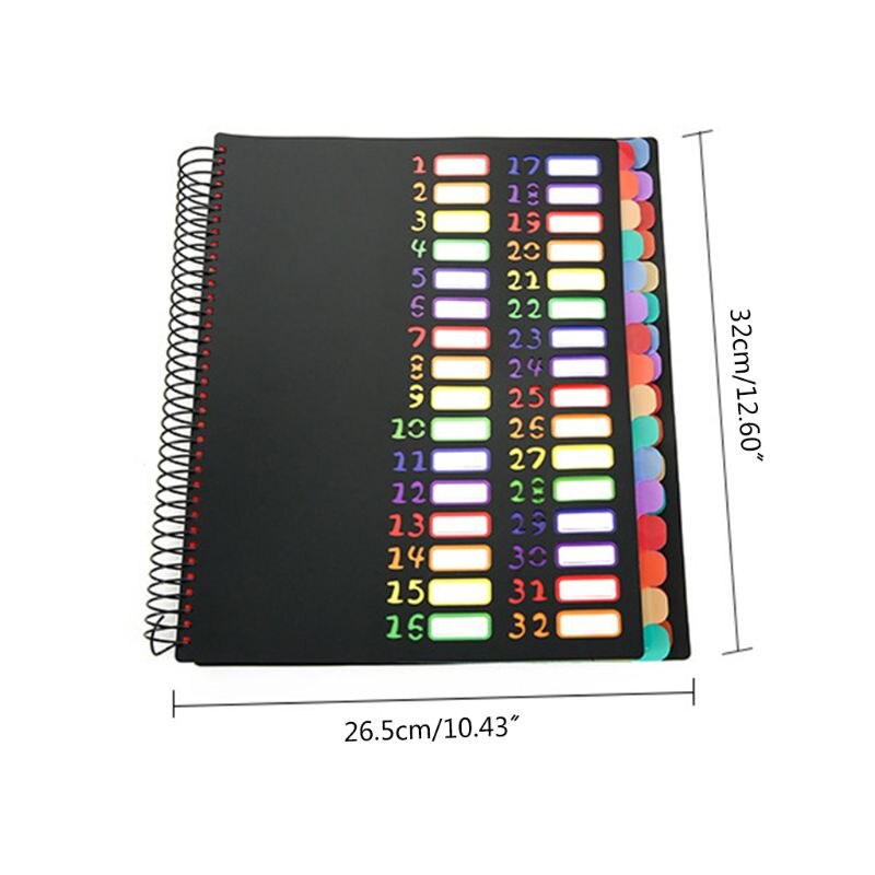 Rainbow Color 32 Pages Classification File Folder ... – Grandado