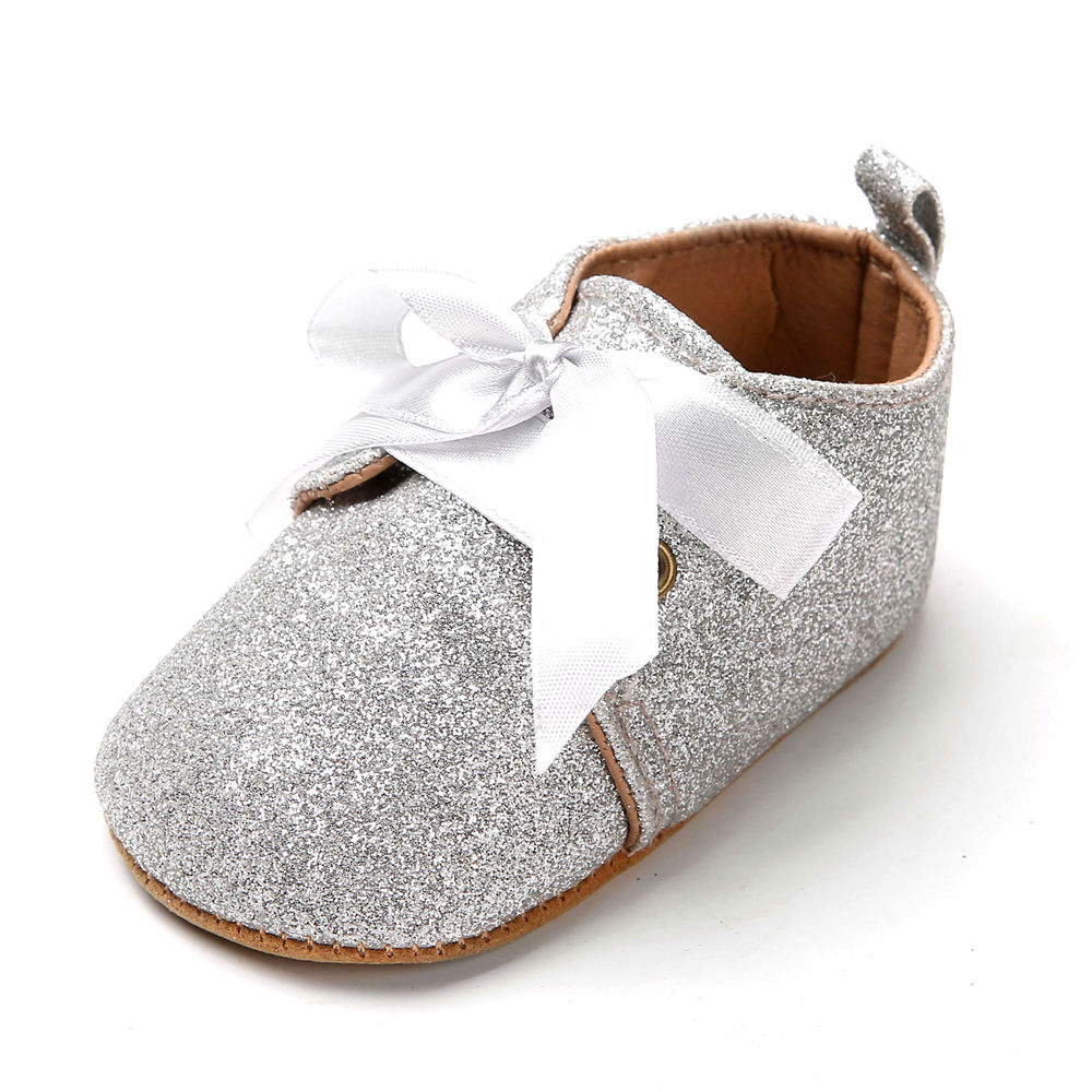 Söt baby tofs mjuk sula first walkers glitter skor... – Vicedeal