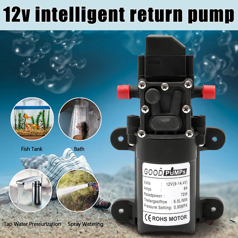 DC 12V 130PSI 6L/Min Water High Pressure Diaphragm... – Vicedeal