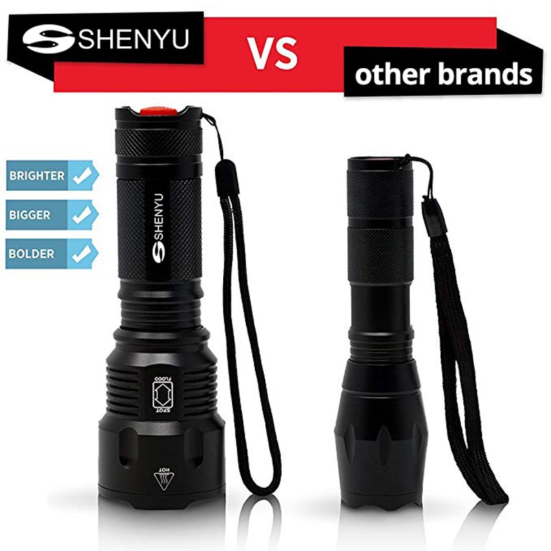 SHENYU UV Flashlight 395nm Ultraviolet Scorpion T6... – Grandado