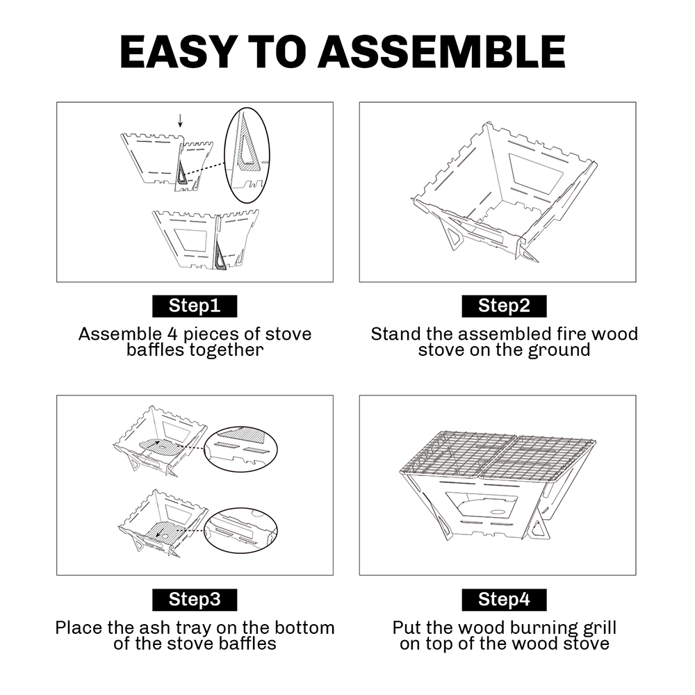 Fire Maple Camping Wood Stove Stainless Outdoor Po... – Grandado