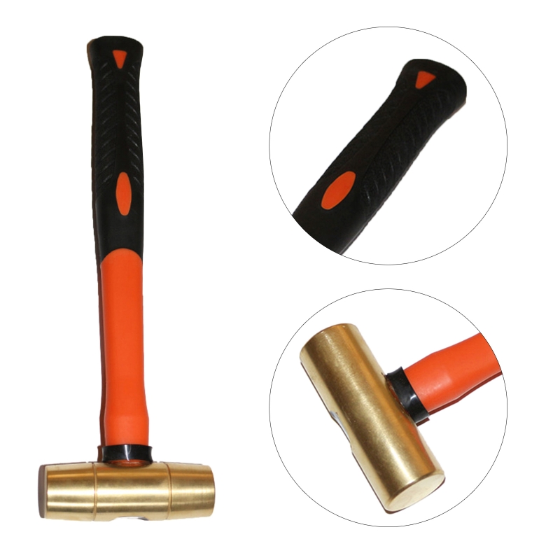 Red Copper Round Hammer Plastic Handle Explosion P... – Vicedeal
