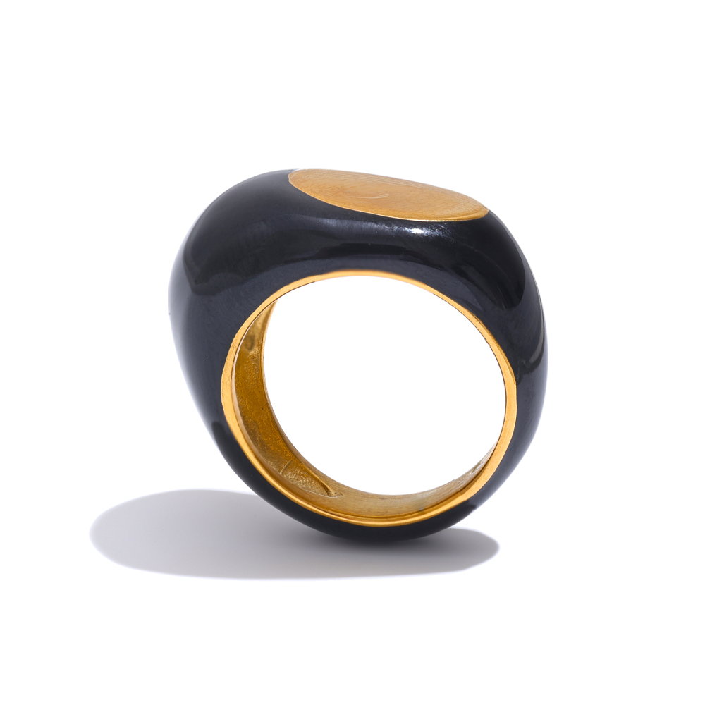 Yhpup 6789# Stainless Steel Black Enamel Geometric... – Grandado