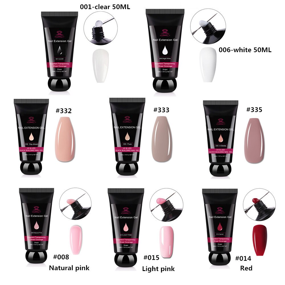 Makartt Poly Nail Extension Gel, 30ML Pink Strawbe... – Grandado