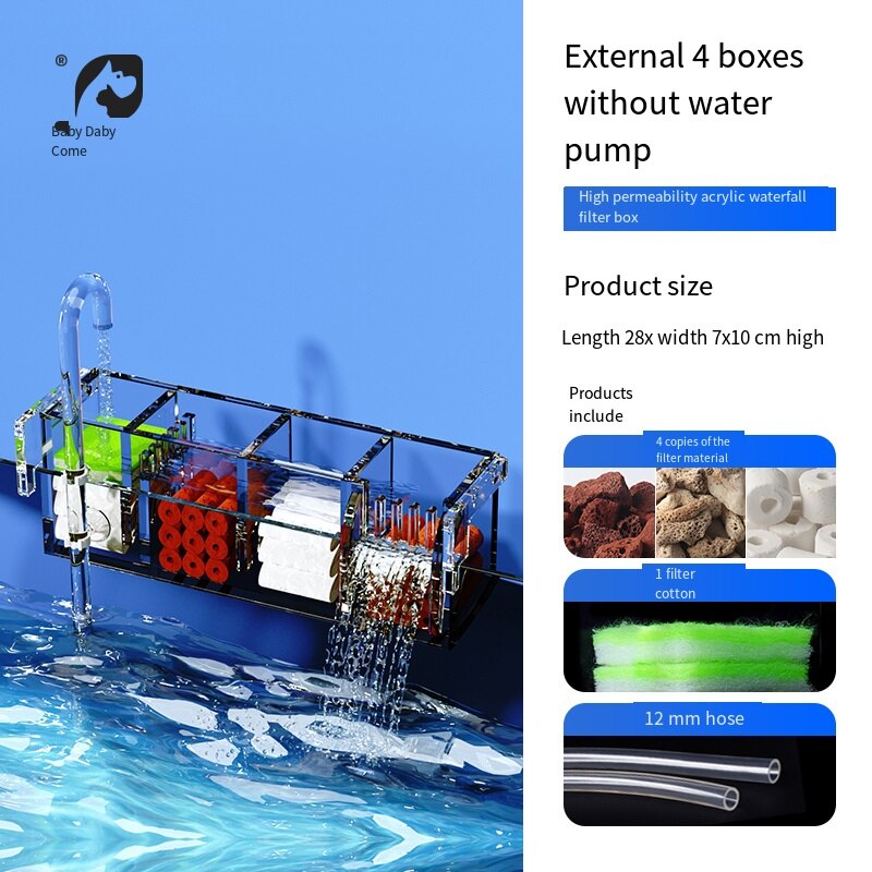 Fish Tank Filter Wall-mounted Small Fish Tank Filt... – Grandado