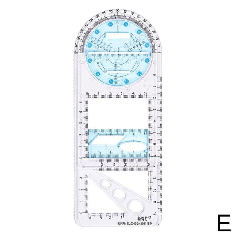 Regla de dibujo multifuncional, regla geométrica d... – Grandado