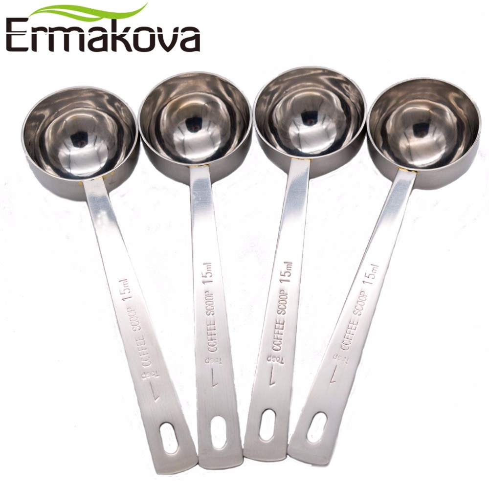 ERMAKOVA Coffee Scoop Stainless Steel Measuring Sc... – Grandado