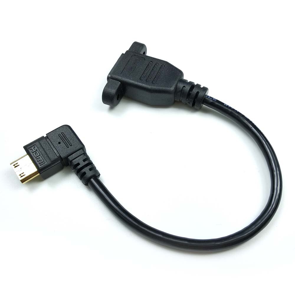20cm short HDMI to mini HDMI angled l shape plug h... – Grandado