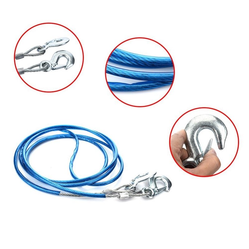 Heavy Duty Tow Touwen 5M 7 Ton Draad Kabel Hoge St... – Vicedeal
