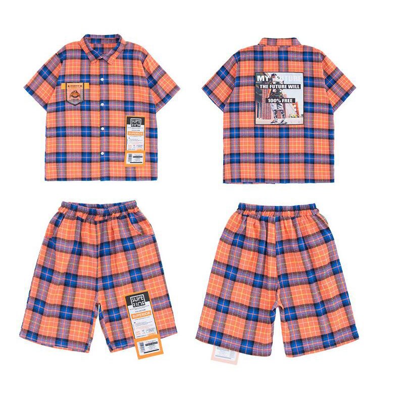 Kids Cool Ballroom Hip Hop dancing Outfits Plaid T... – Vicedeal