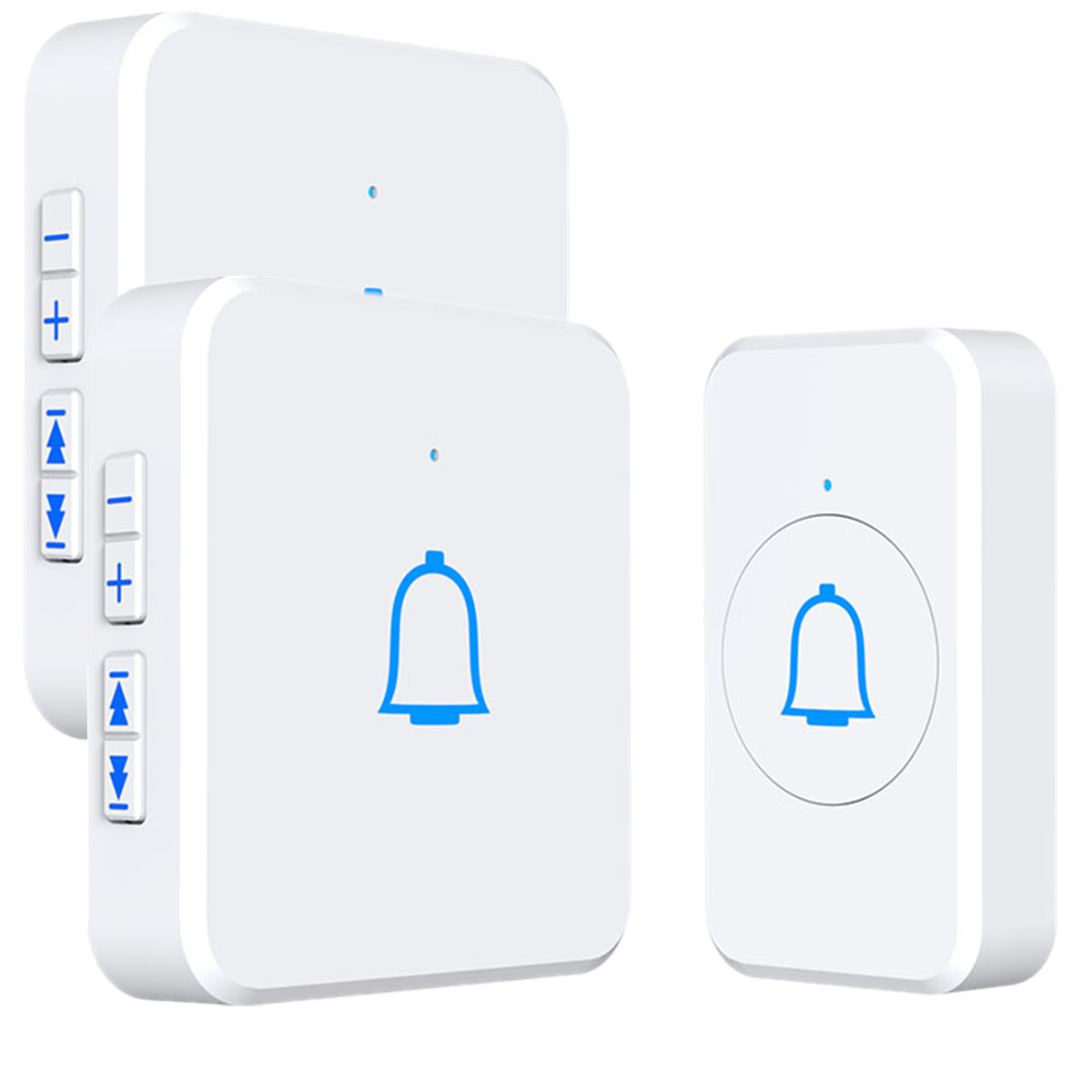 Waterproof Wireless Doorbell with 2 Receivers Outd... – Grandado