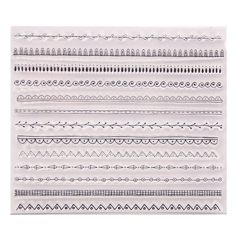 Lace border background Clear Stamps for DIY Scrapb... – Vicedeal