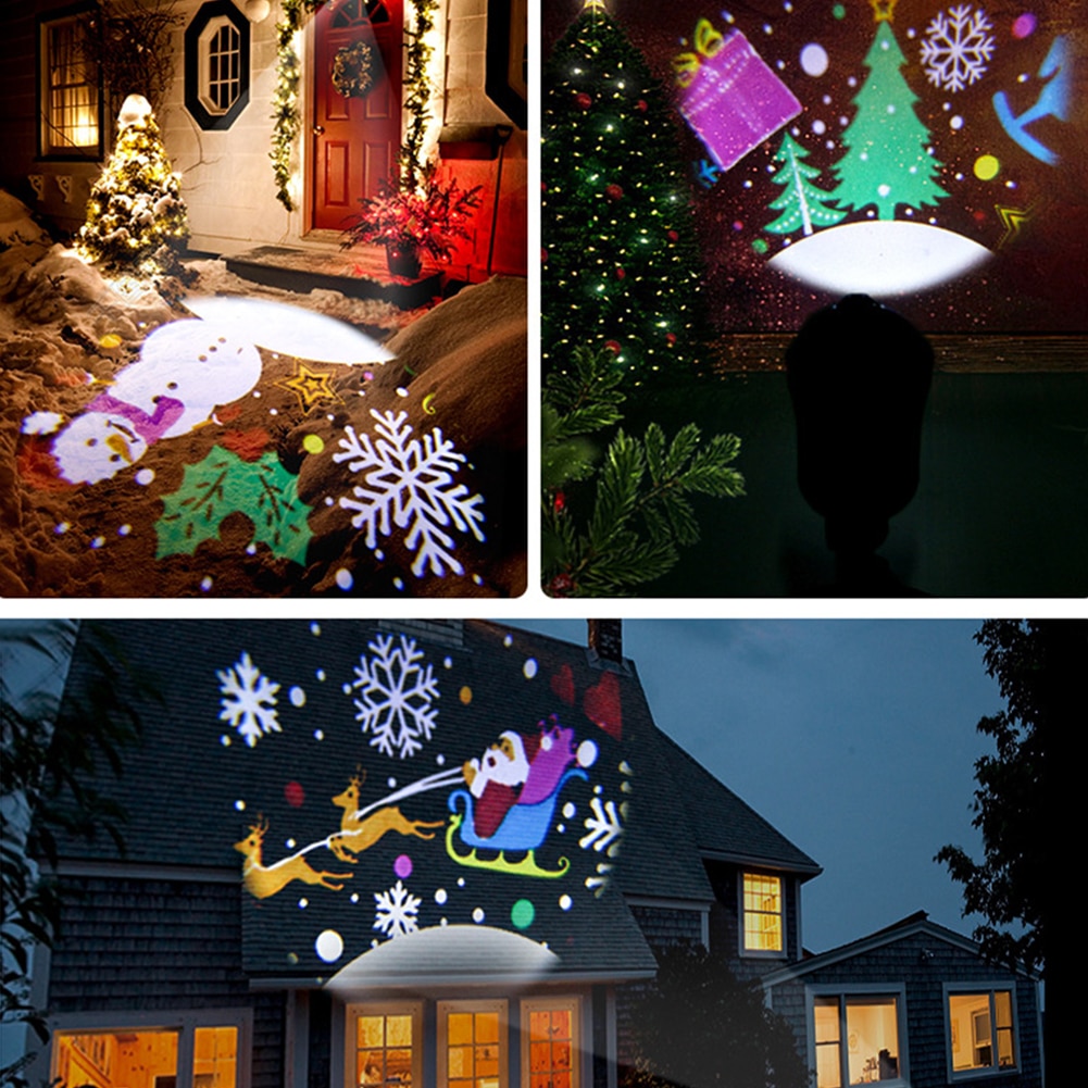 5W 3D Christmas Animation LED Projector Lamps Stag... – Vicedeal