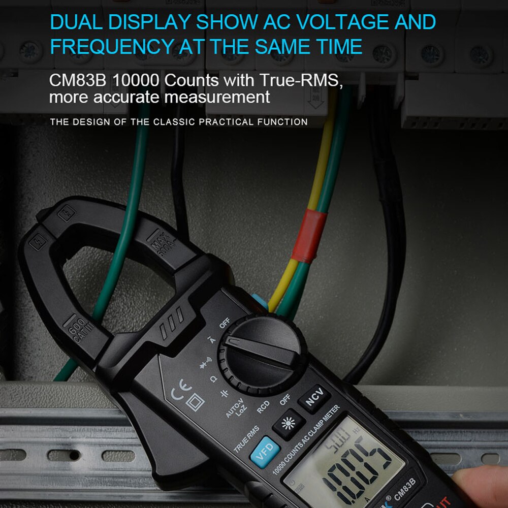 MESTEK Digital Clamp Meter 600A AC Strom 600V AC S... – Vicedeal