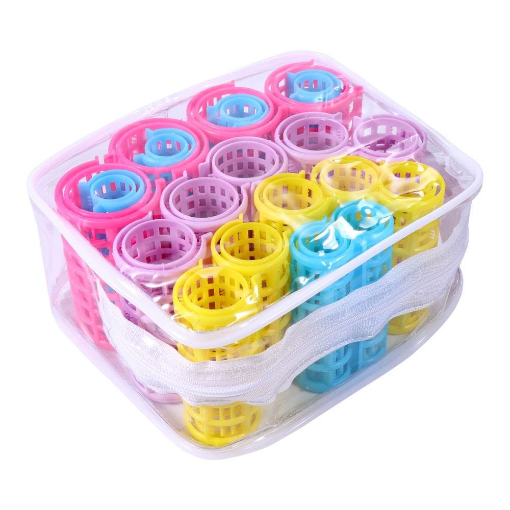 20 Pcs Hair Rollers Multicolor Plastic Hair Curls ... – Vicedeal