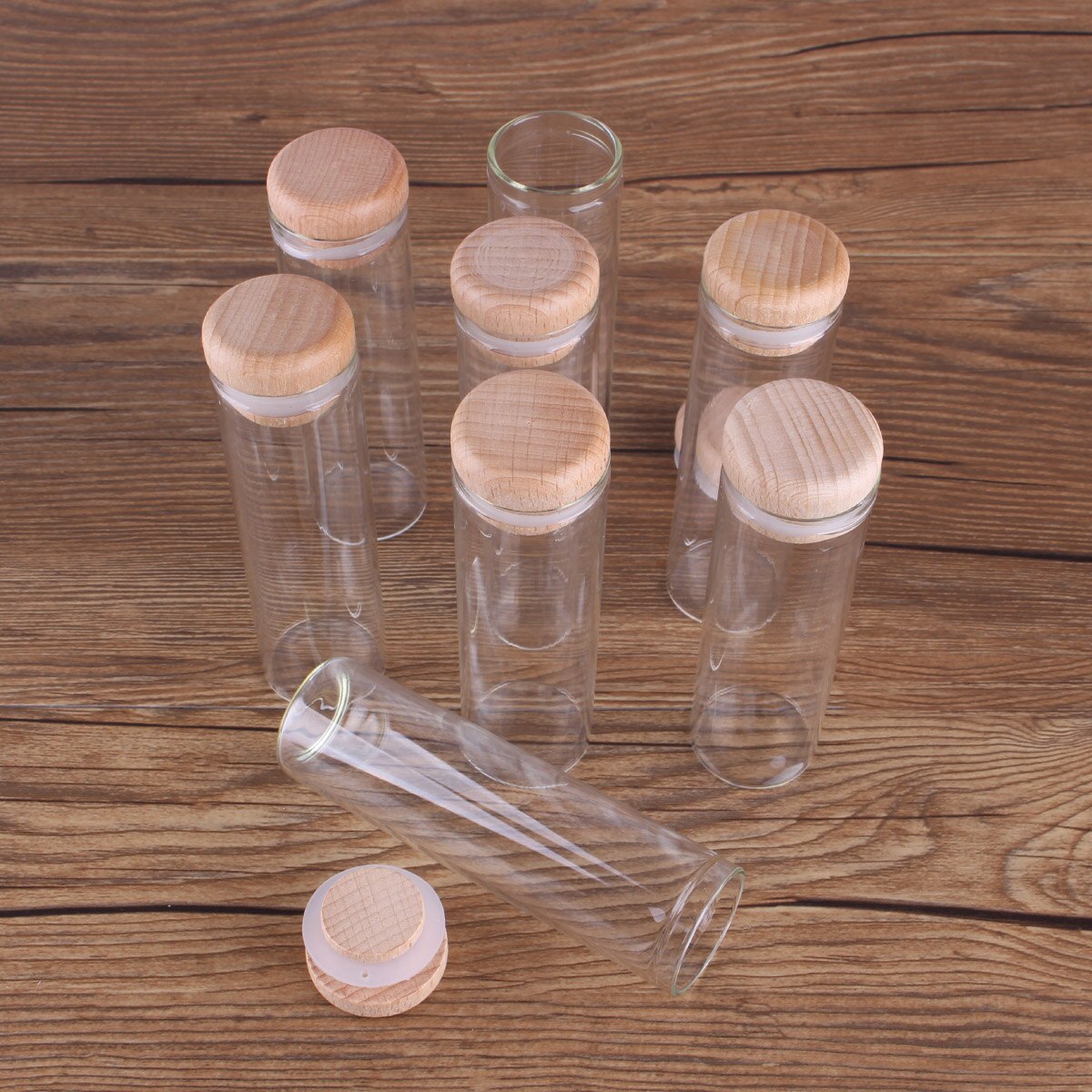 24 pieces 50ml 30*100mm Test Tubes with Wooden Lid... – Grandado