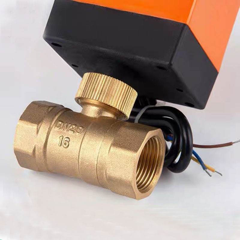 Motorized Ball Valve AC 220V 2 Way 3-Wire Brass El... – Grandado