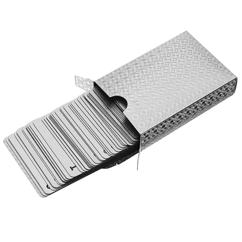 2 Style Entertain Silver Playing Cards Deck Set Ma... – Grandado