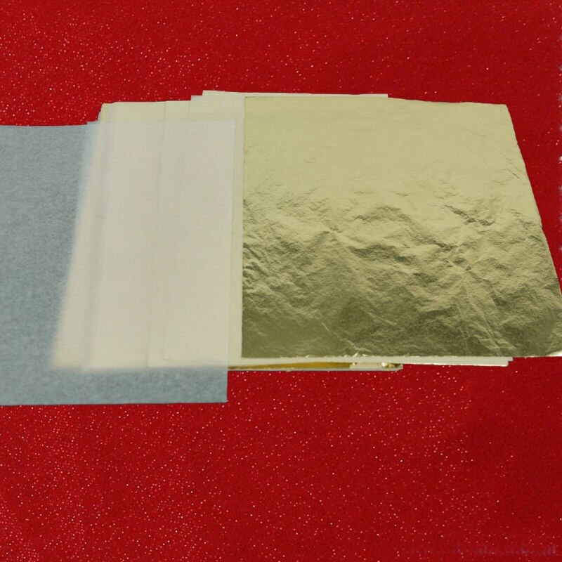 100 sheets 14 X 14cm Imitation gold leaf foil copp... – Grandado