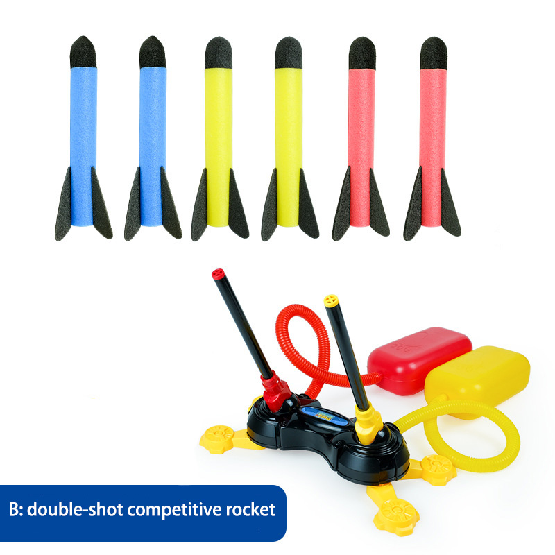 Toy Rocket Launcher for Kids Air Pressed Stomp Roc... – Grandado