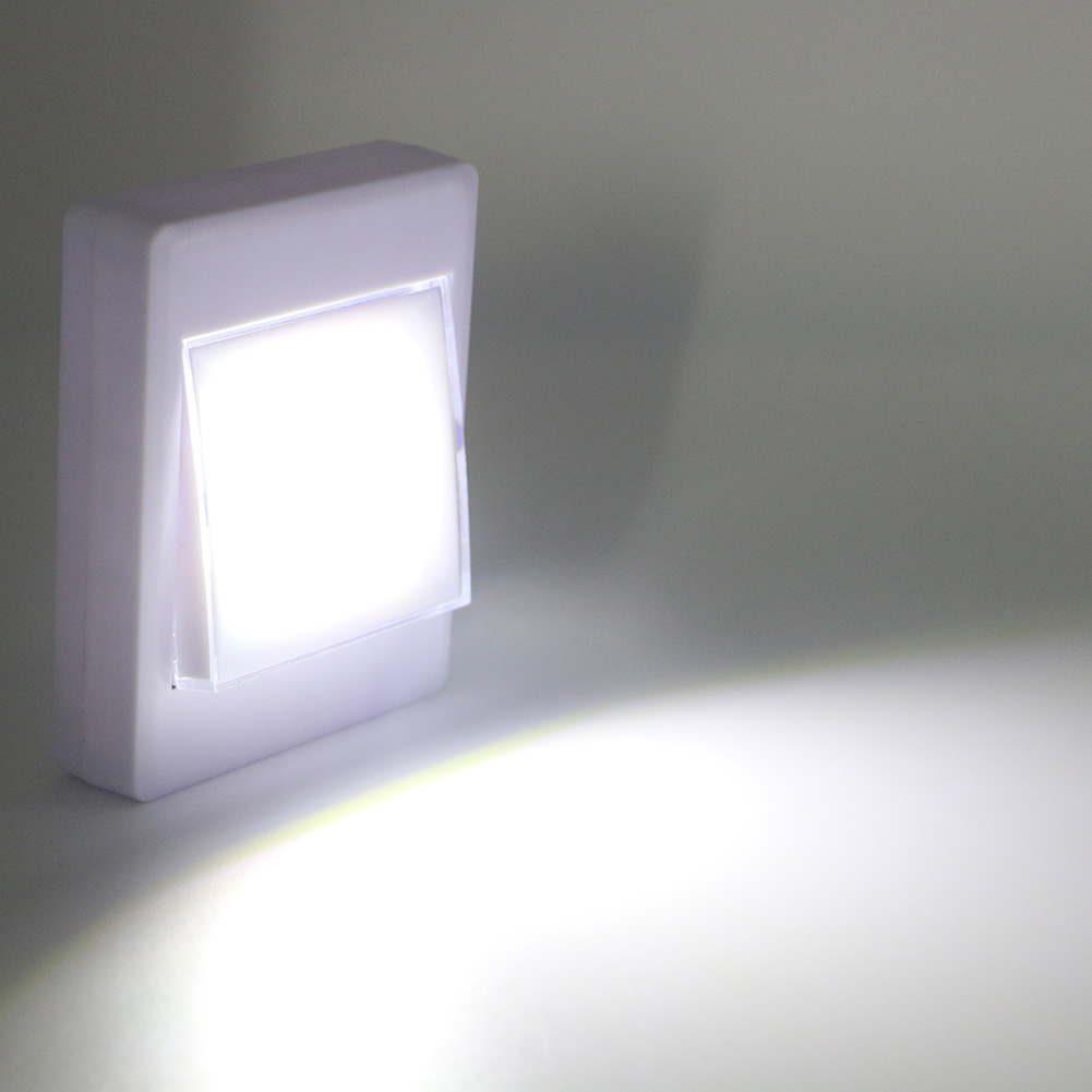 8 LEDs Mini COB Draadloze lamp Schakelaar LED Wand... – Vicedeal