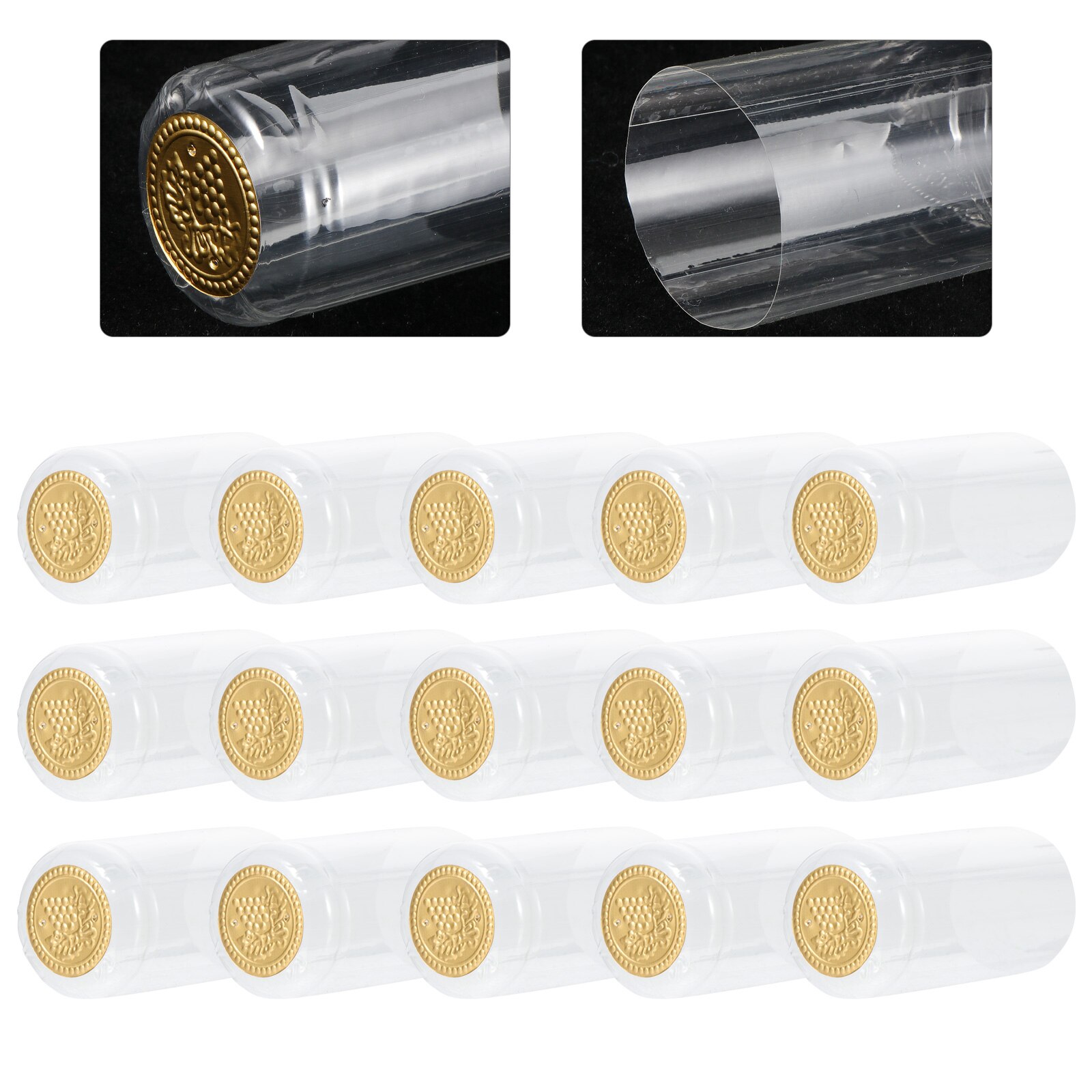 100PCS Bottle Caps PVC Bottle Capsules Caps Shrink... – Vicedeal