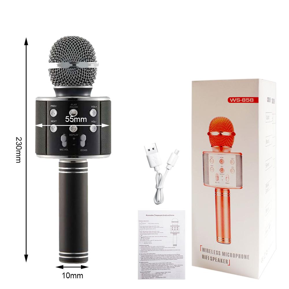 Karaoke Microphone Wireless Bluetooth Microphone f... – Grandado